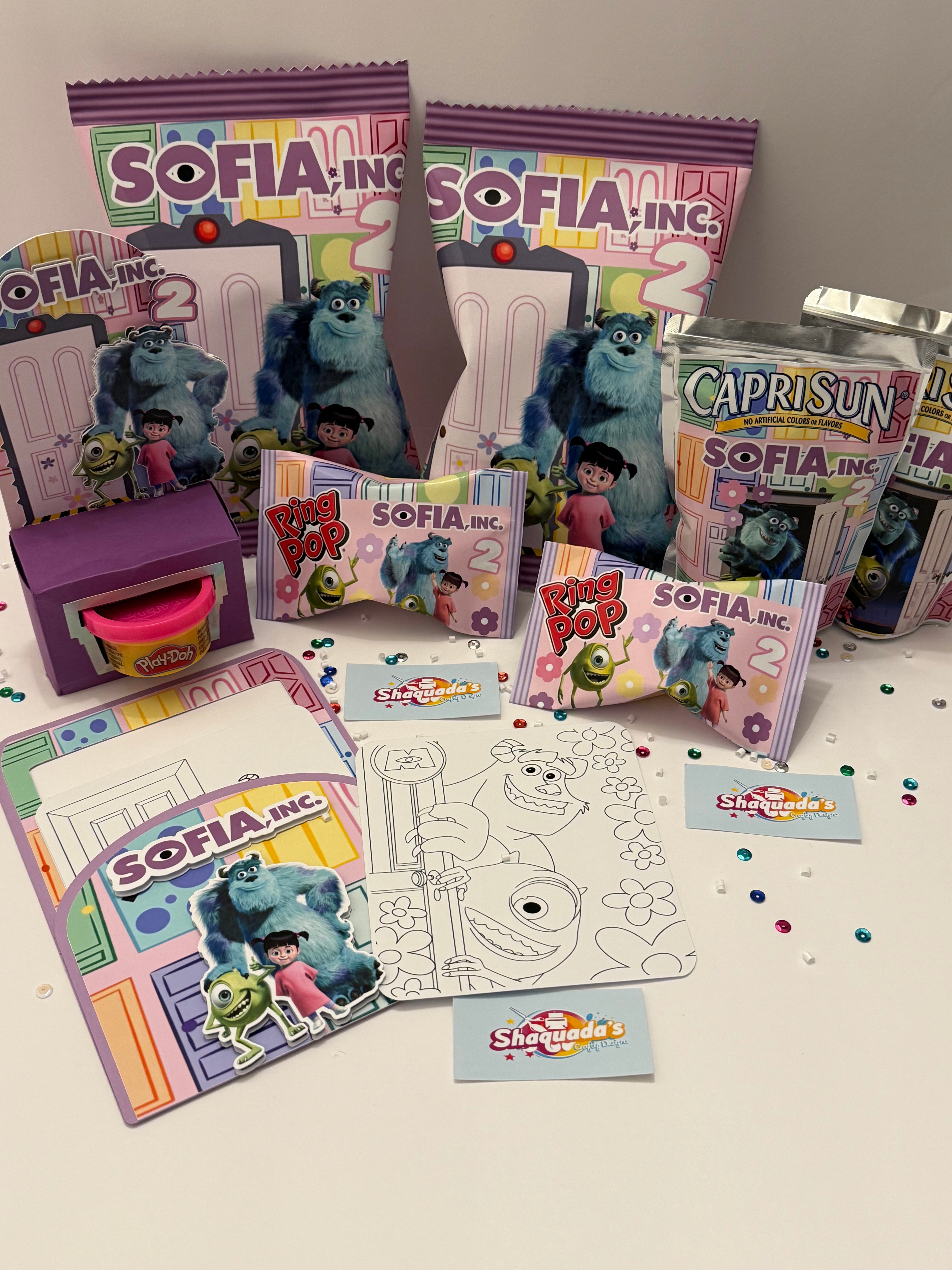Monster Inc Template Bundle | Digital Download – Shaquada's Crafty Designs