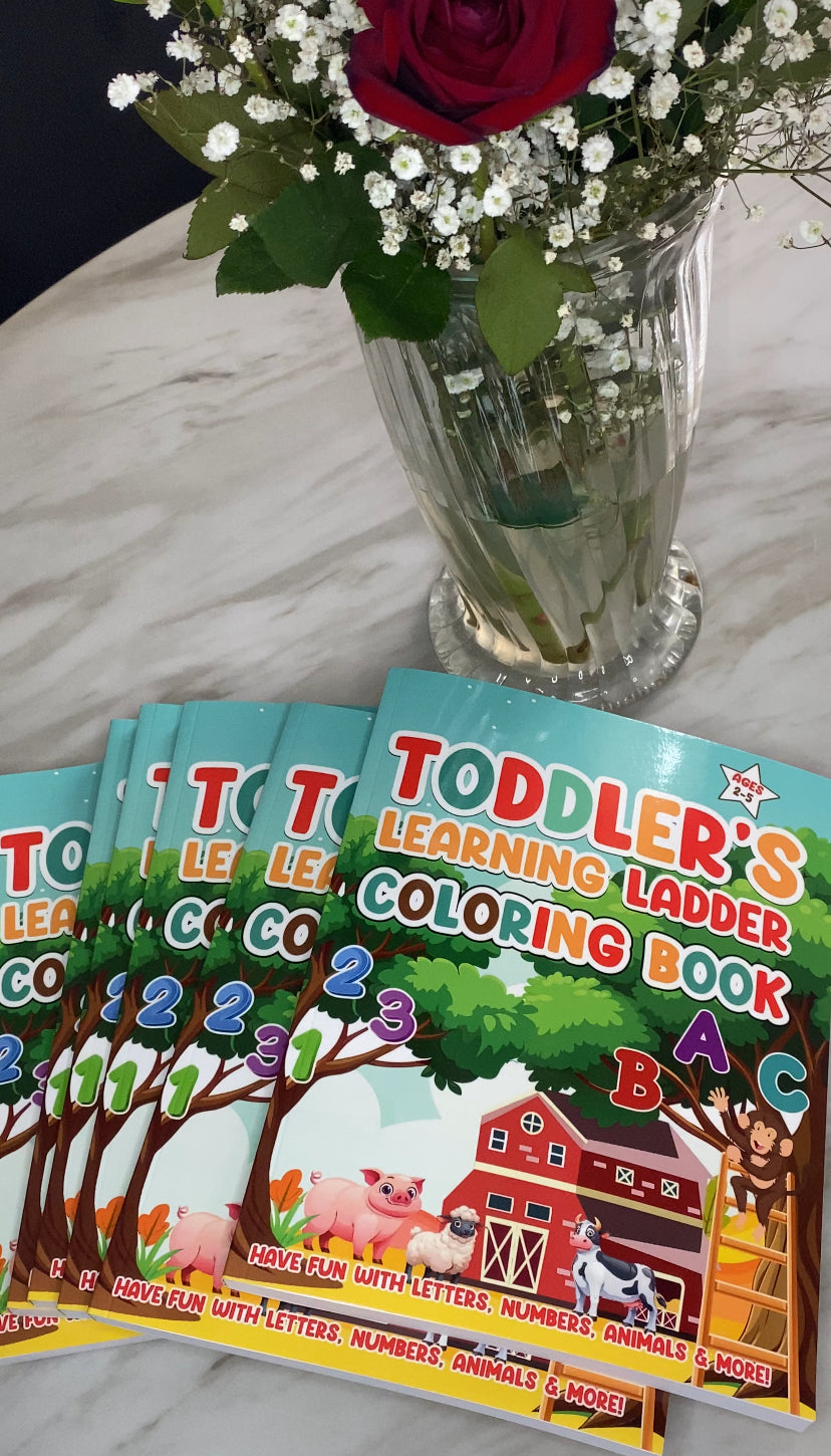 Toddler's Learning Ladder Coloring Book – Shaquada's Crafty Designs